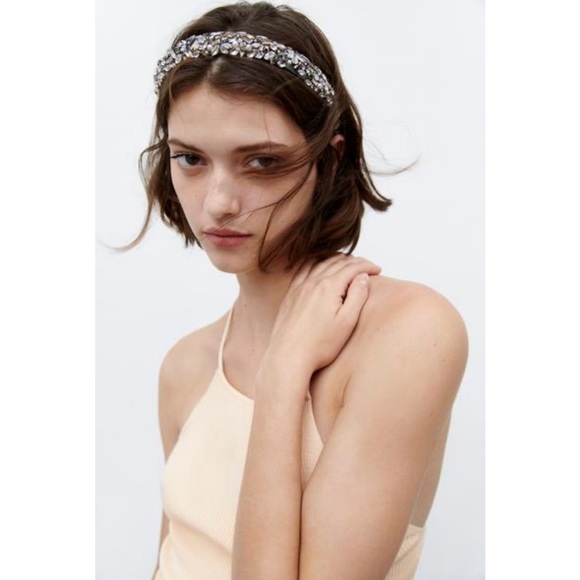 Zara | Accessories | Zara Pearl Gem Headband | Poshmark